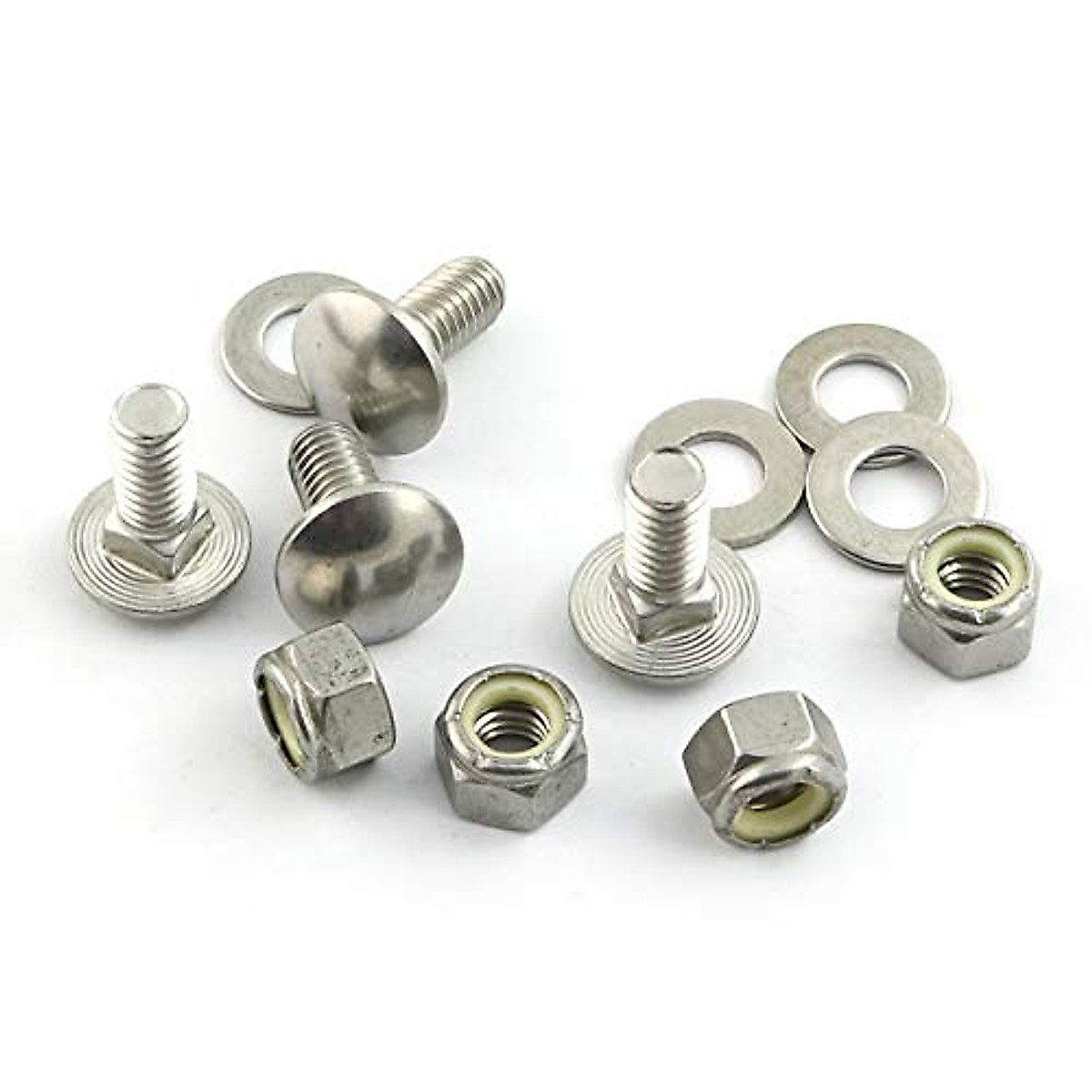 ZRM&E 4 Set 304 Stainless Steel Snowblower Skid Shoe Mounting Bolts Accessories Kit (5/16-18) 3/4" 784-5580