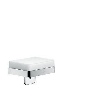 AXOR Bath and Kitchen Sink Soap Dispenser with Shelf Premium 4-inch, Modern Soap Dispenser in Chrome, 42819000