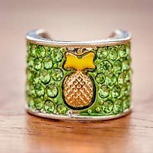 CharMed Crystal Stethoscope Charm - Pineapple