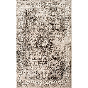 nuLOOM Dinah Vintage Area Rug, 4' x 6', Ivory