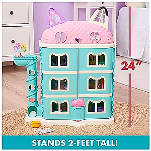 Gabby’s Dollhouse, Purrfect Dollhouse with 15 Pieces including Toy Figures, Furniture, Accessories and Sounds, Kids Toys for Ages 3 and up