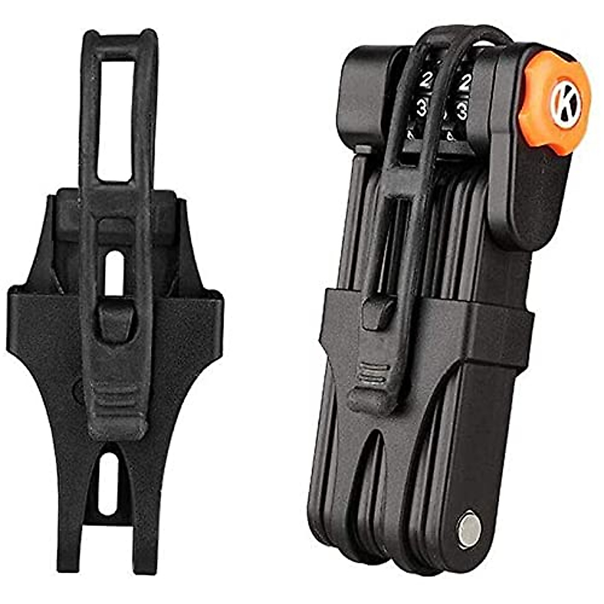 2 Pieces of Bicycle Code Lock, Tram Lock, Mountain Bike Portable Folding Lock, Portable Hinged Bicycle Lock