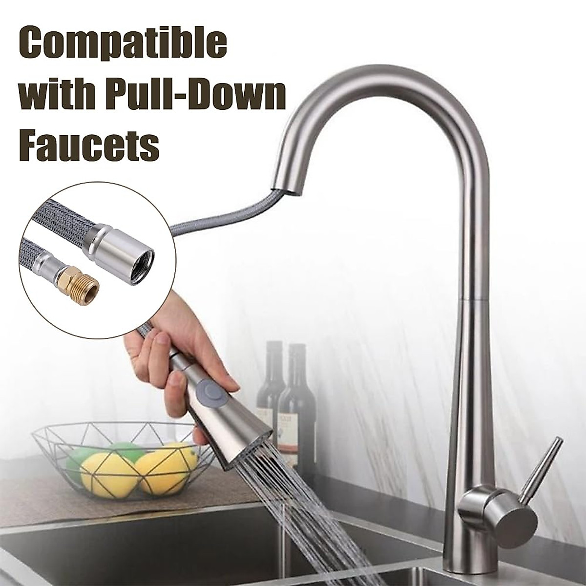 Faucet Hose for American Standard M922367-007220a, Kitchen Faucet Replacement Hose, American Standard Kitchen Faucet Parts, Pull Down Faucet Hose Replacement - 59inch