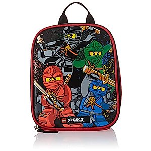 LEGO NINJAGO Future Lunch Box, Insulated Soft Reusable Lunch Bag Meal Container for Boys and Girls, Perfect for School, or Travel, Meal Tote to Keep Food and Drinks Cold, Team