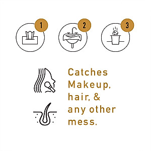 SinkArmor - Premium Barber Plastic Disposable Sink Guards - Beard Trimmer for Men Apron Cape & Beard Bib Alternative - Single Use - 20 Count