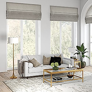 Josephine 62" Tall Floor Lamp with Fabric Shade in Brass/White