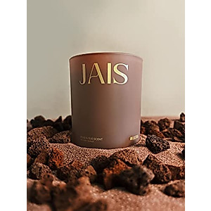 Bjerg Candles- Premium and Contemporary Scented Soy Wax Candle 8.11 oz (Bjerg Jais - Rose & Oud Scent)