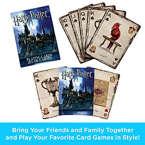 AQUARIUS Harry Potter Playing Cards - HP Themed Deck of Cards for Your Favorite Card Games - Officially Licensed Harry Potter Merchandise & Collectibles