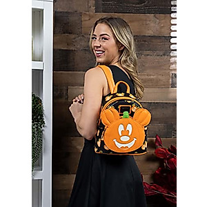 Loungefly Disney Mickey-O-Lantern Womens Double Strap Shoulder Bag Purse