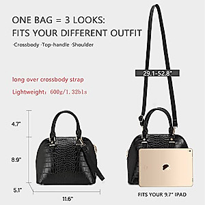 OUKUPA Shoulder Handbag for Women Crossbody Bags Top Handle Satchel Purse Tote Bag Elegant Ladies Handbags Evening Bags Vegan Leather