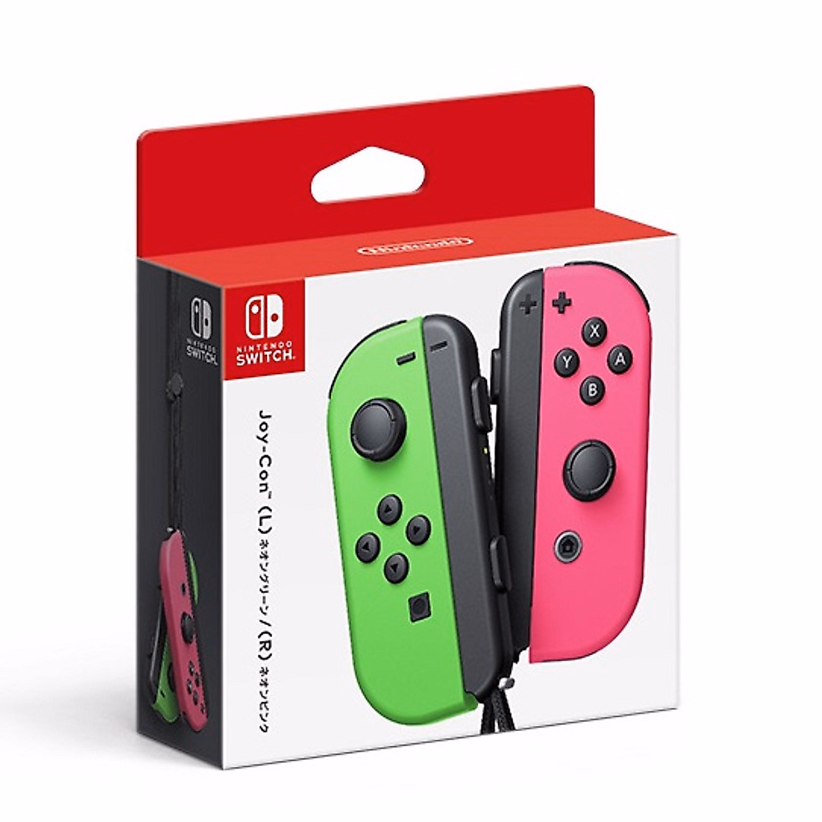 Nintendo Switch - Joy-Con (L/R)-Neon Green/Neon Pink Splatoon 2 (Japan Import) (Renewed)