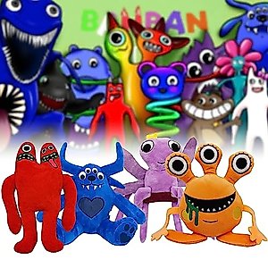 KELADIYA Garten of Banban Plush Toy,Monster Horror Stuffed Figure Doll, Suitable for Gifts to Fans and Friends(4PCS)