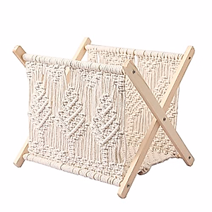 Tbkoly File Rack Modern Lace File Storage Basket Office Desktop Magazine Storage Baskets Living Room Bedroom Clothes Storage Basket