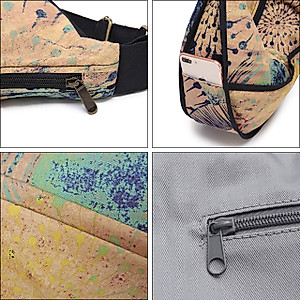 OPQRSTU Womens Hippie Large Sling Shoulder Boho Handbag canvas Crossbody Bags (Purple)