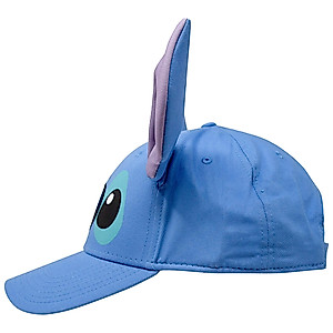 Lilo and Stitch Character Adjustable Blue Disney Strapback Hat