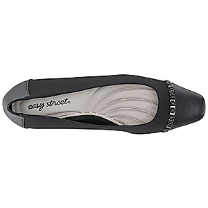 Easy Street Women's Orbit Pump, Navy Suede, 8 X-Wide