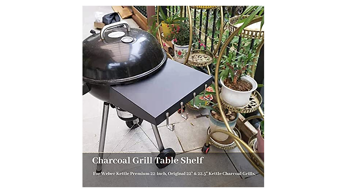 Grill Table Shelf for Weber 22" Kettle Grills