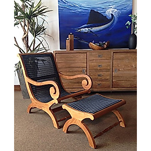 Kenya Teak Lazy Chair Incl. Footstool, Made from Solid A-Grade Teak Wood