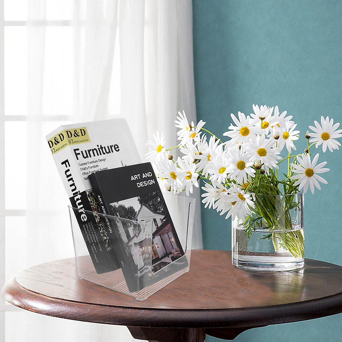 MAGICLULU Storage Bins Clear Book Storage Organizer Box DVD/CD Storage Box Clear DVD Holder Case Open Front Stackable Storage Container Shelf Organizer Bin for Video Games Books Home Office