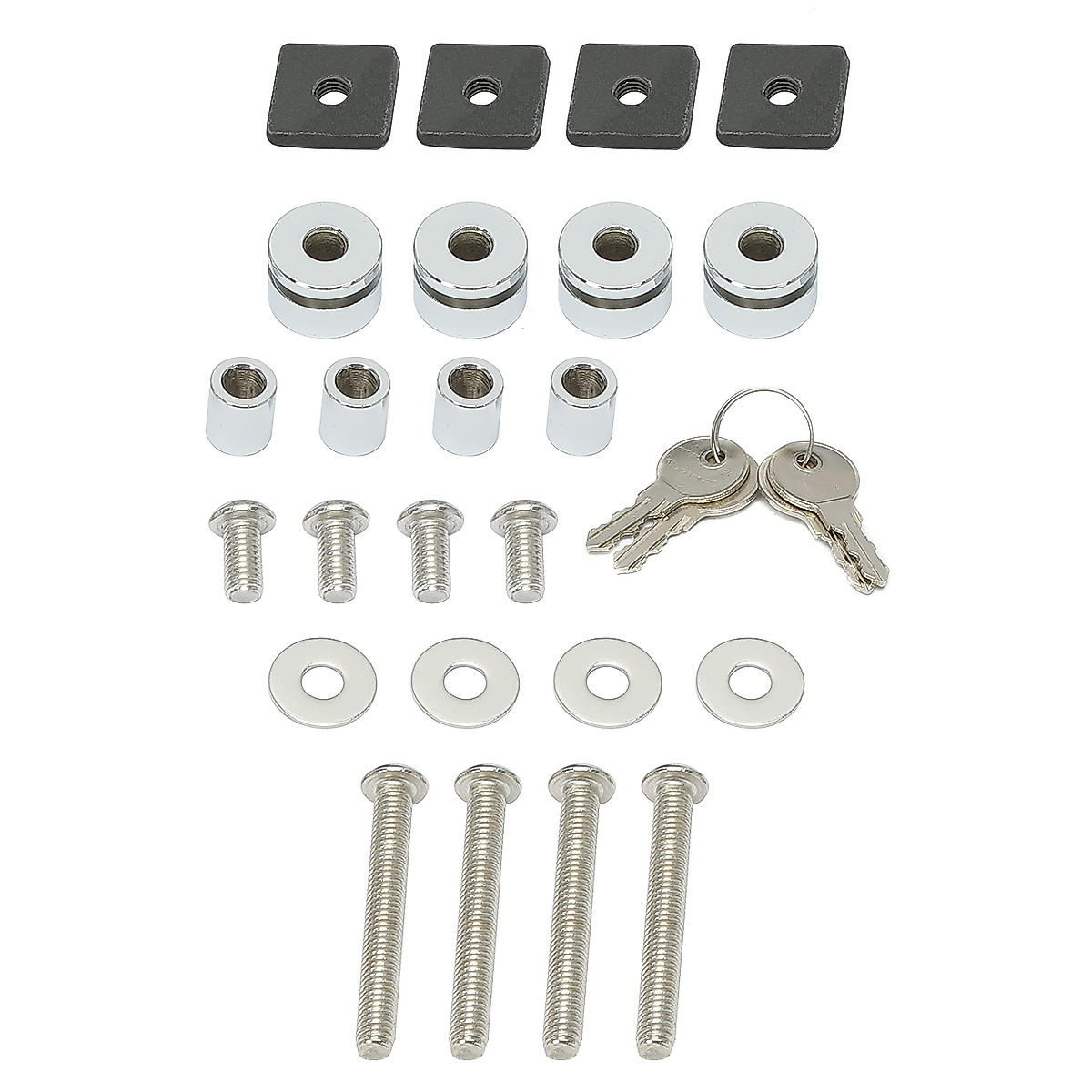 EGO BIKE Universal Hard Saddle Bags Detachable Mounting Brackets Compatible with 8mm Mounting Holes Quick Release