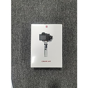 Zhiyun Crane M3 3-Axis Handheld Gimbal Stabilizer for Mirrorless Cameras, Compatible with Sony A6600, A6500, A6000, RX100 M7, GX85, for Gopro Hero10/9/8 5/6/7,iPhone 13 12 XS-Pro Max