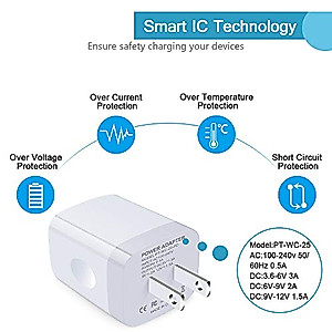 20W USB C Wall Charger Cube 4A Single Port Wall Plug Travel Fast Charging Block Box Adapter for Samsung Galaxy A12 A11 A21 A13 A53 5G,A73 S22 S21 A01 A52 A42 A03S A02S,Z Fold 4/Flip 3; iPhone 14 13,12