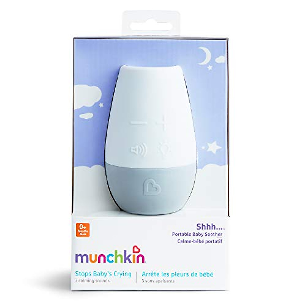 Munchkin® Shhh…™ Portable Baby Sleep Soother White Noise Sound Machine and Night Light