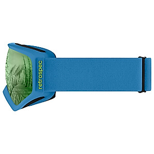 Retrospec Dipper Kids Ski Goggles Unisex for Boys and Girls Youth Ski Goggles Over Glasses UV Protection, Anti-Fog and Adjustable Anti-Slip Straps