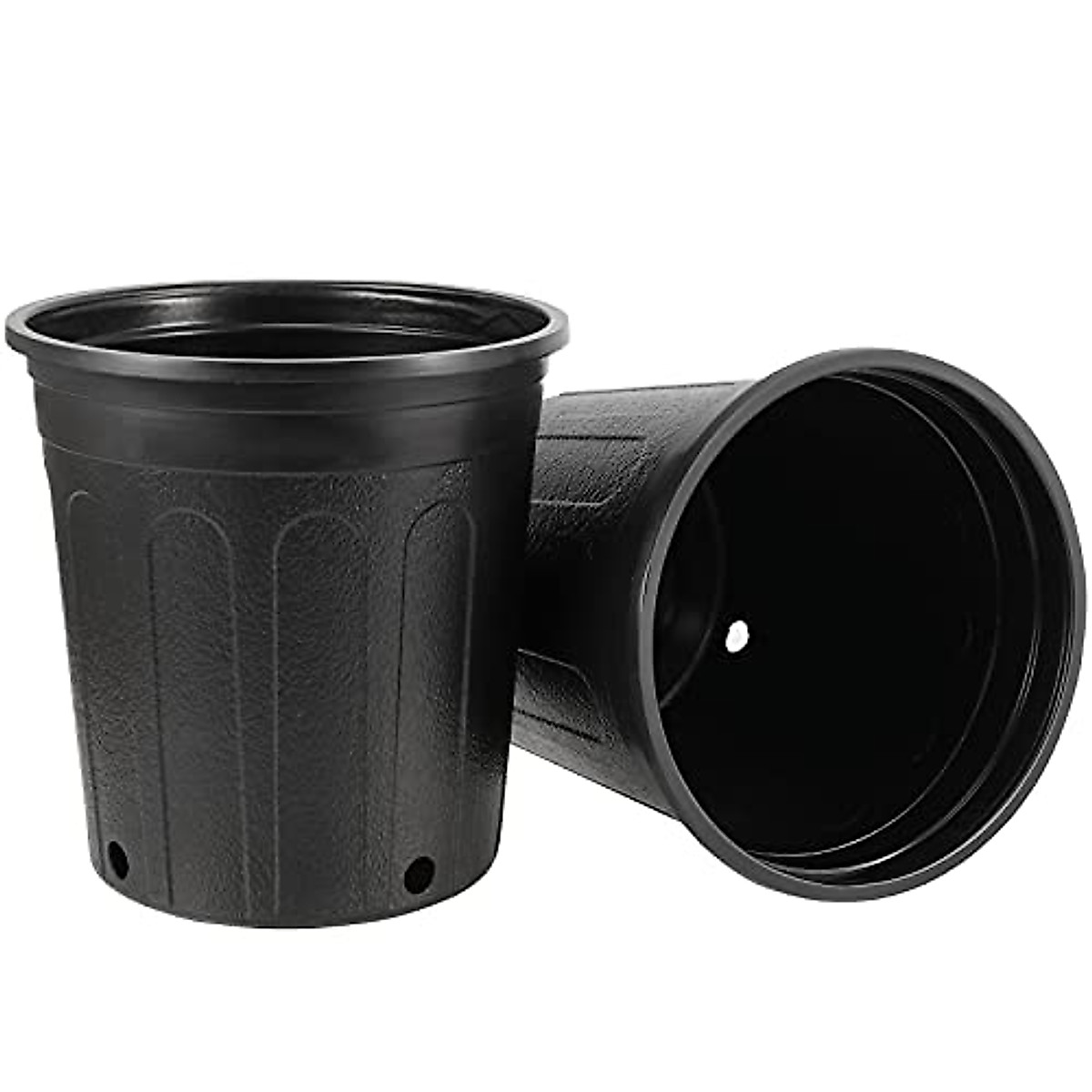 SEUNMUK 25 Packs Plastic Nursery Pots, 1 Gallon Trade Pots, Flower Plant Container for Seedling, Vegetable, Flowers, Succulents, Cuttings and Transplanting, 4 Quarts