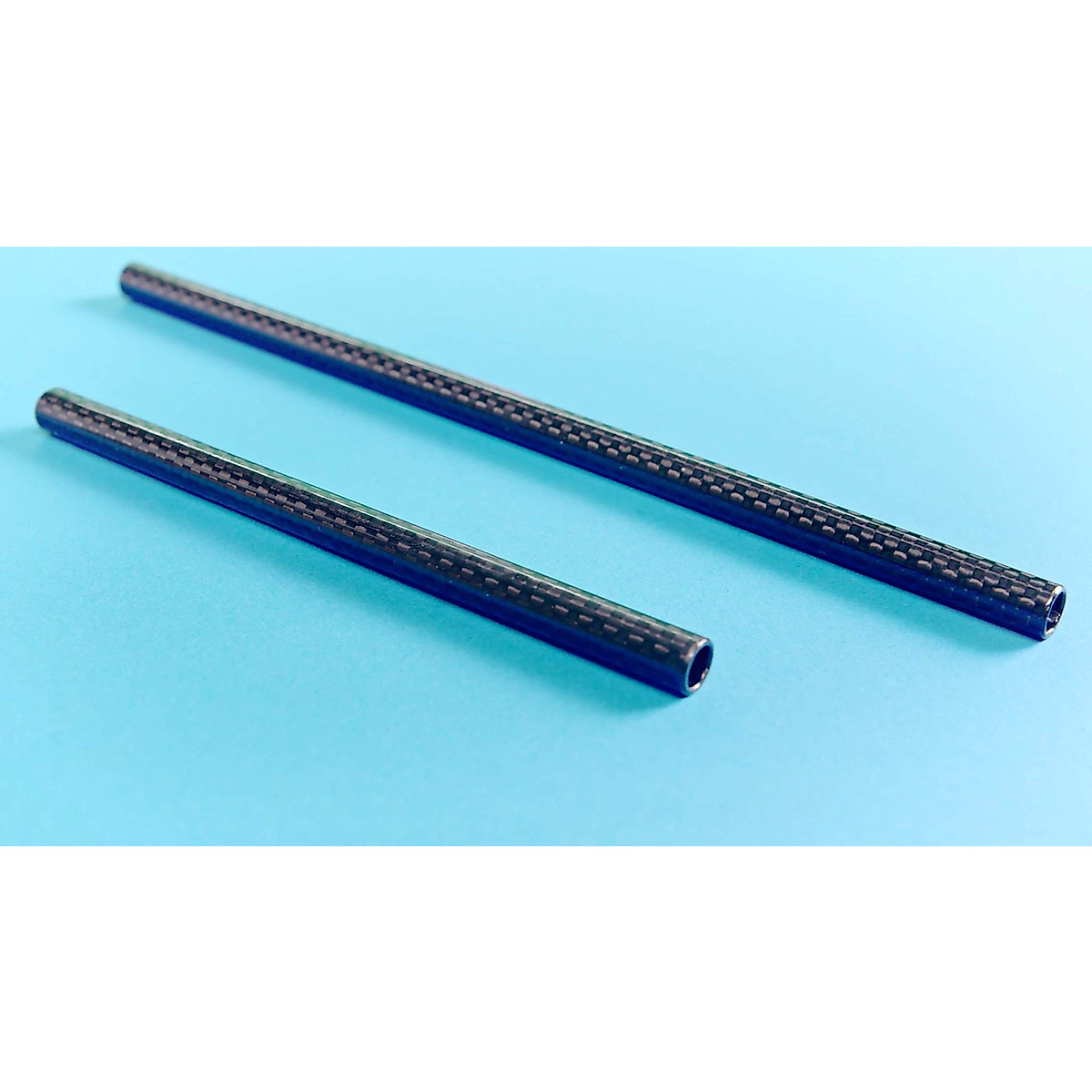 Carbon Fiber Reusable Drinking Straws - 2-Pack