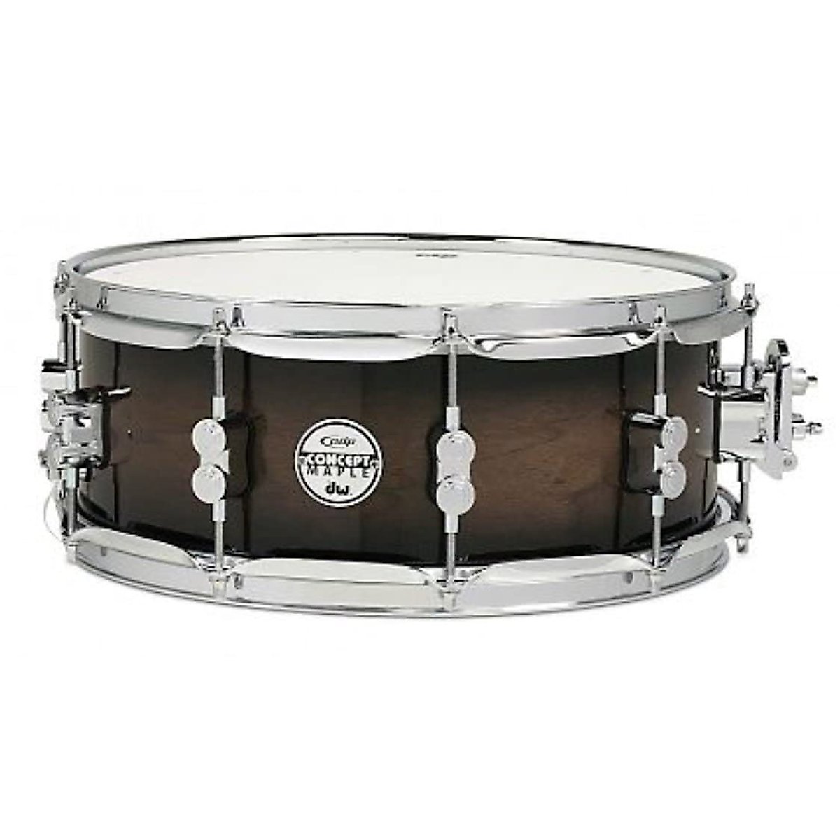 Pacific Drums PDP Concept Maple Series 5.5x14 Snare Drum - Exotic Walnut Charcoal Burst PDCMX5514SSWC