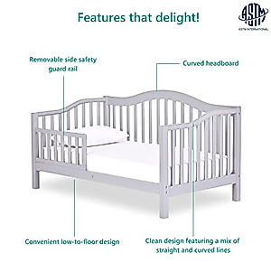 Dream On Me Austin Toddler Day Bed in Pebble Grey, Greenguard Gold Certified