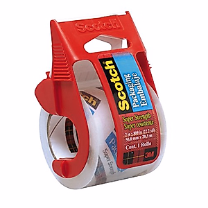 Scotch 341 Wrap & Mail Tapes, Clear, 66 Foot