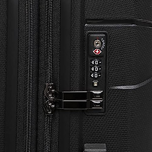 it luggage Momentous 3 Piece Hardside 8 Wheel Expandable Spinner, Black, 3 Pc Set