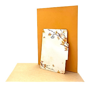 Pop Up Greeting Card Japanese Maple Orange Dream Autumn Card Thank You Birthday Card Nature Card Fall Color Gift Card for Kid Mom Dad Family