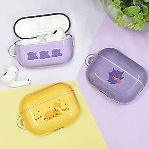 Gourmandise POKE-811A Soft Case Compatible with AirPods Pro (2nd Generation) / AirPods Pro Pikachu