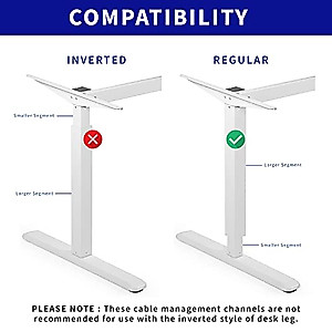VIVO Steel Magnetic 14 inch Vertical Cable Management Channel, Cord Organizer, Wire Hider Cover for Home and Office, White, DESK-AC01-1MW