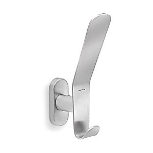 Blomus Justo Stainless Steel Wall Mount Hook Coat Hat Closet Entry Office Home Decor, Other, Multicolor