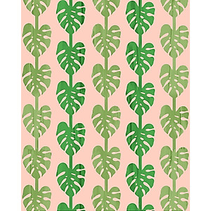 xo, Fetti Jungle Leaf Foil Curtain - Set of 2, 3x7 ft | Safari Theme Party Decorations, Zoo Animal Birthday Party Supplies, Baby Shower Favors