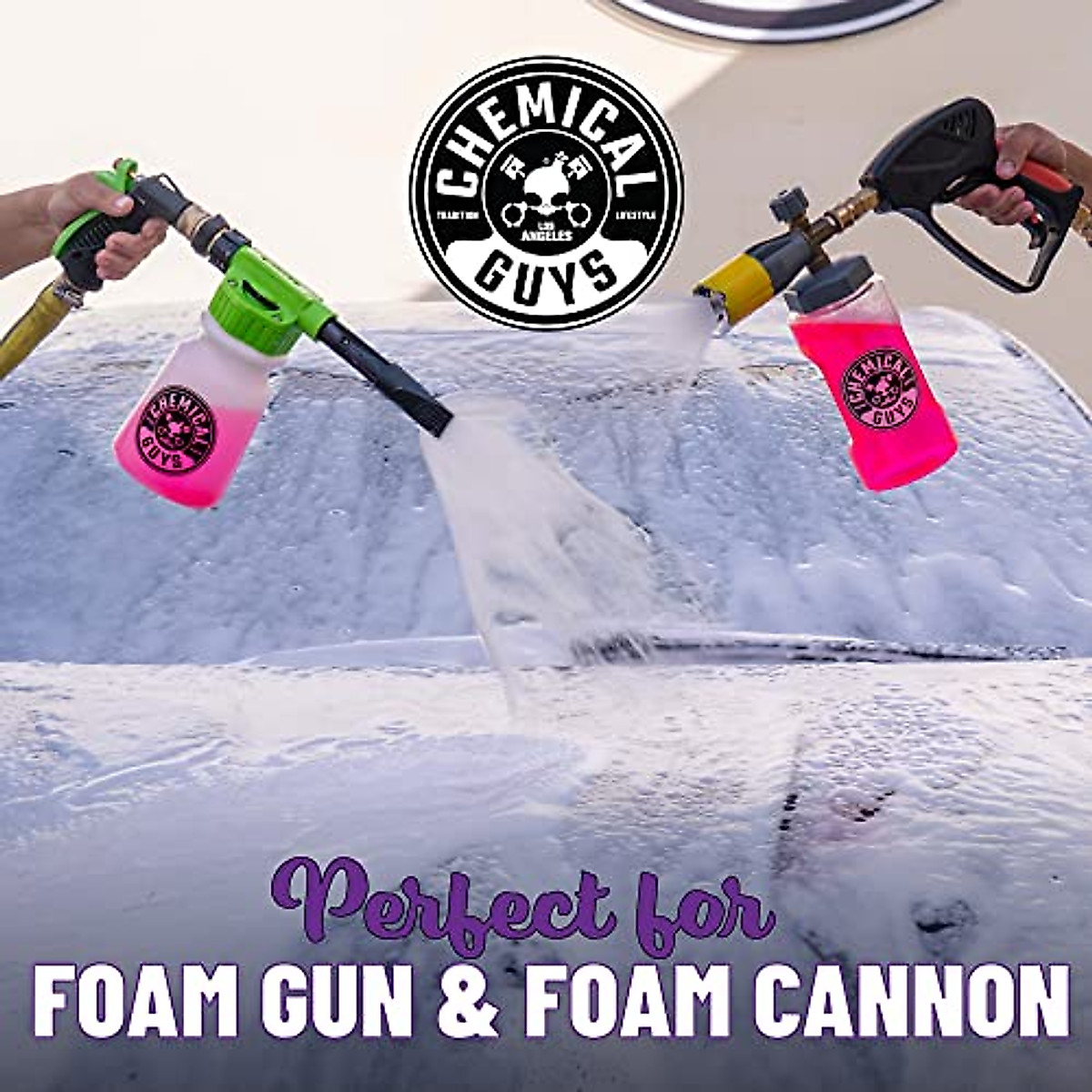 Chemical Guys CWS215 Sticky Snowball Ultra Snow Car Wash Soap (Works with Foam Cannons, Foam Guns or Bucket Washes) for Cars, Trucks, Motorcycles, RVs & More 128 fl oz (1 Gallon) Cherry Scent