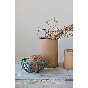 Creative Co-Op S/2 Stoneware Baskets w Reactive Glaze Bowl, Multicolored, 2