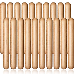 Boao 20 Pieces Rhythm Sticks for Kids Bulk 8 Inch Music Lummi Sticks with Carry Bag Music Rhythm Sticks Classical Wood Claves Musical Percussion Instrument Musical Sticks Classroom Set