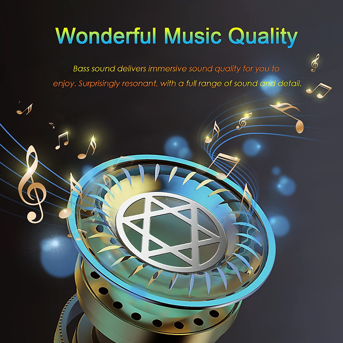 Wireless Earbuds, Bluetooth Sport Earphone with Earhook, Ear Buds Built-in Microphone, Perfect Sound Long Distance Connection Stereo Sound Noise Cancelling Headsets for Workout, Running, Gym