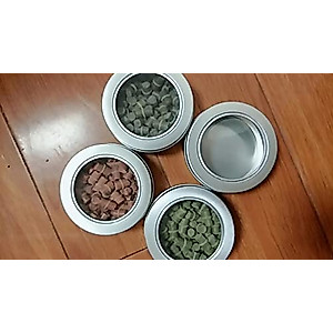 Othmro 1Pcs Round Aluminum Cans Tin Can Screw Top Metal Lid Containers 200ml/6.8 oz, 80 * 50mm (D*H) Silver Color Aluminum Containers for Lip Balm, Crafts, Cosmetic, Candles