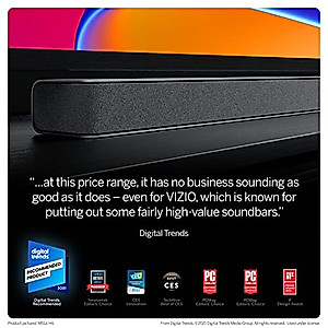 VIZIO M-Series Elevate 5.1.2 Immersive Sound Bar with 13 High-Performance Speakers, Dolby Atmos, DTS:X, Wireless Subwoofer, Adaptive Height Speakers and Alexa Compatibility, M512E-K6, 2023 Model