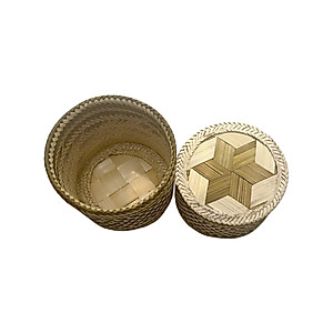 Craft Curl Rice Steamer Natural Bamboo | Durable & Eco-Friendly |Lightweight & Food Safe | Bamboo Rice Steamers |Sticky Rice Serving Basket 6 Cubic Inches|