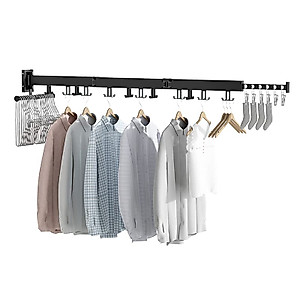 Kavlium Tri-Fold Wall Mounted Clothes Drying Rack, Laundry Drying Rack, Space Saver Clothes Rack, Easy to Install, Retractable Foldable Design for Balcony, Laundry, Bathroom.