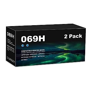 069H Toner Cartridge Compatible Replacement for Canon 069 for imageCLASS MF753Cdw MF751Cdw LBP674Cdw Printer (2 Cyan)