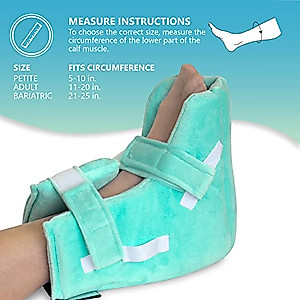 NYOrtho Heel Protector Cushion - Pressure Relieving Pillow with Cooling Gel Pack For Heel Ulcers, Opening At The Heal Soft Fabric Average Adult | Single Boot