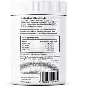 Probiotics for Dogs with Prebiotics and Digestive Enzymes - Allergy Relief